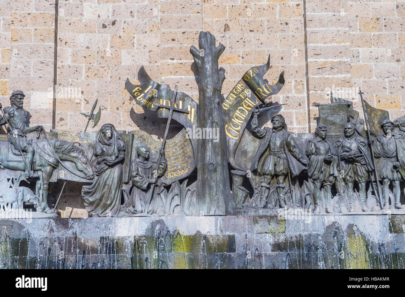 GUADALAJARA , MEXICO - AUG 29 : The Plaza Fundadores in Guadalajara ...