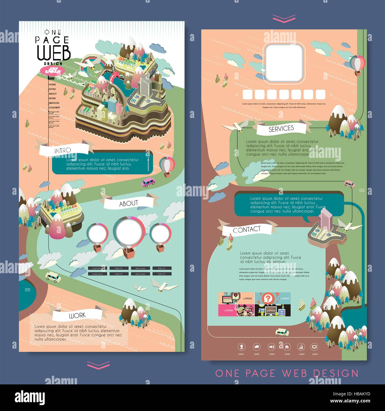 Attractive scenery Stock Vector Images - Alamy