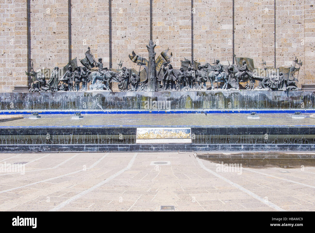 GUADALAJARA , MEXICO - AUG 29 : The Plaza Fundadores in Guadalajara ...