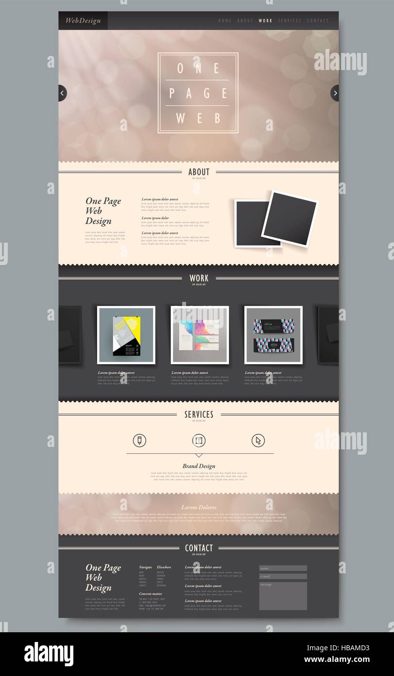 Website template blurred header Stock Vector Images - Alamy