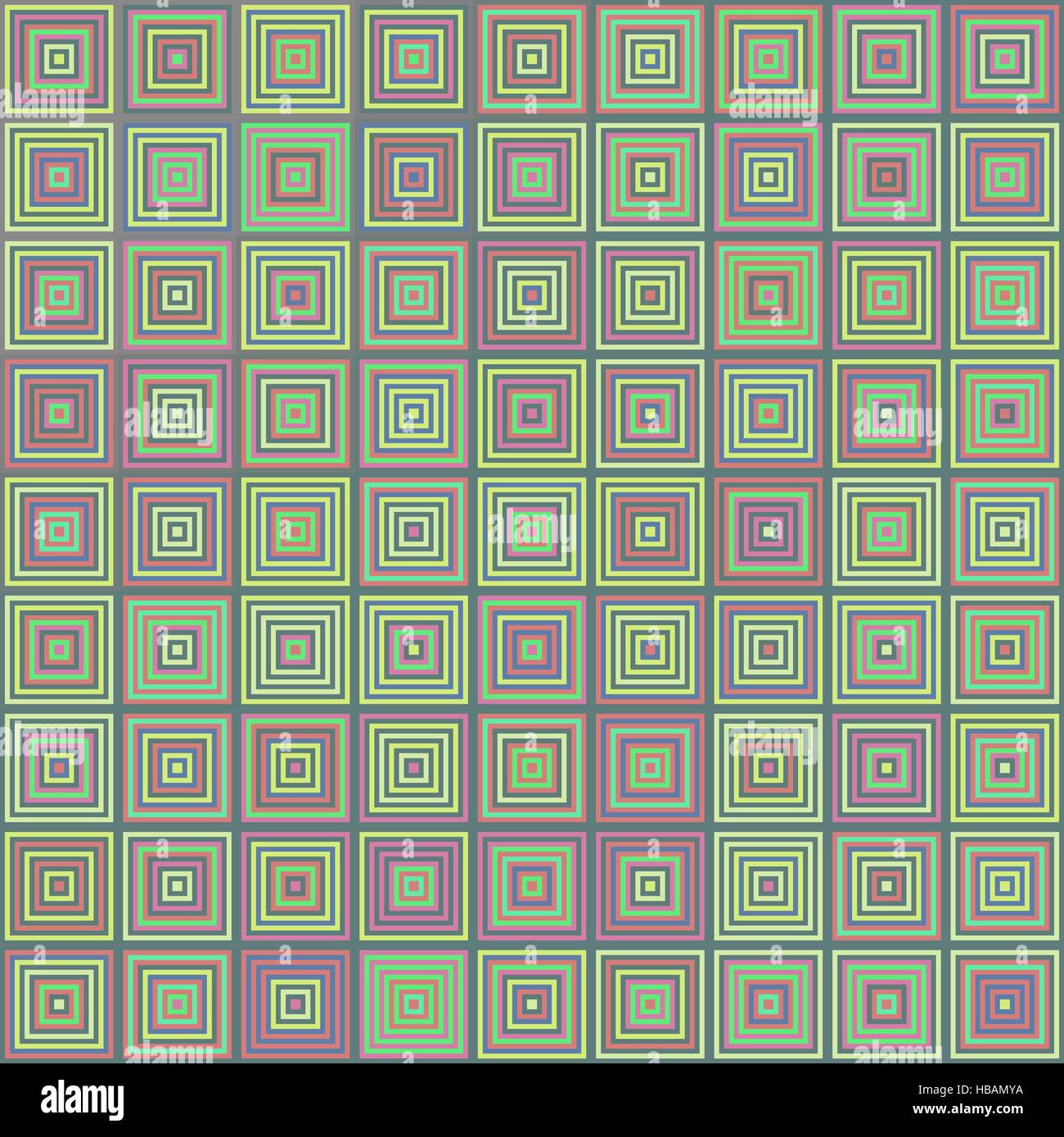 Abstract concentric square mosaic background Stock Vector Image & Art ...