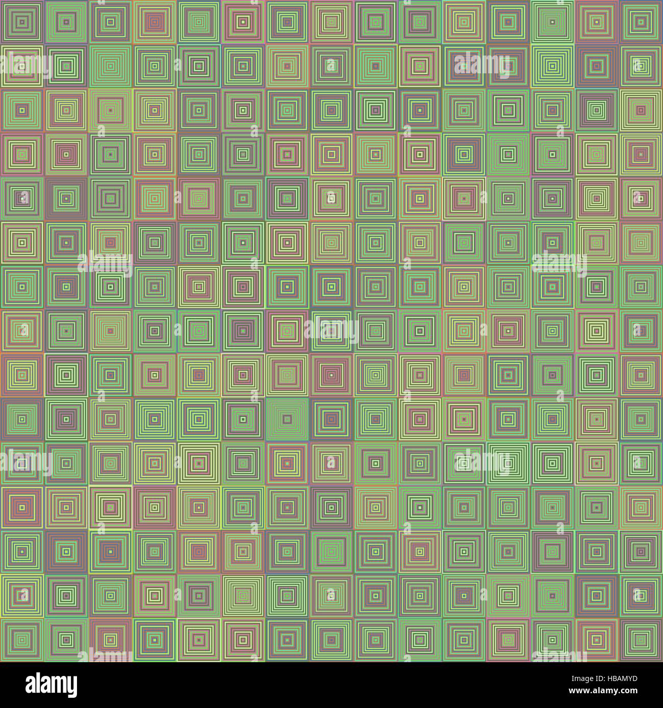 Abstract striped concentric square mosaic pattern background Stock Vector Image & Art - Alamy