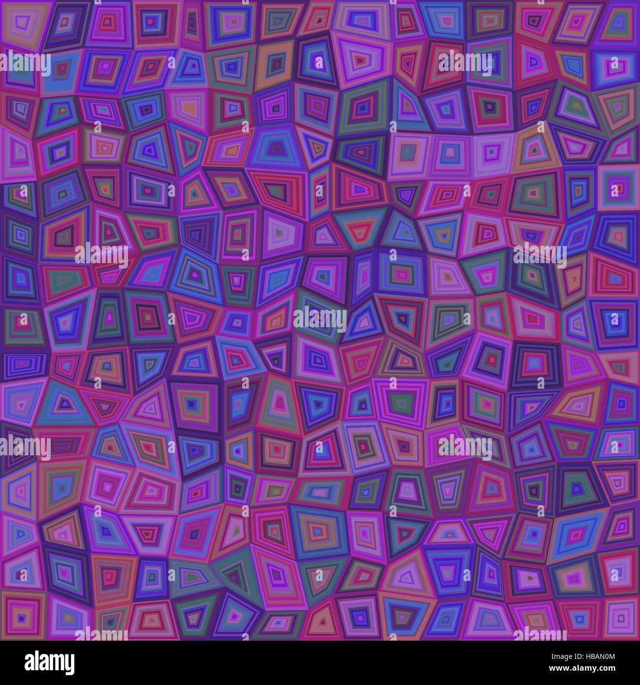 Colorful concentric rectangle mosaic background Stock Vector Image ...