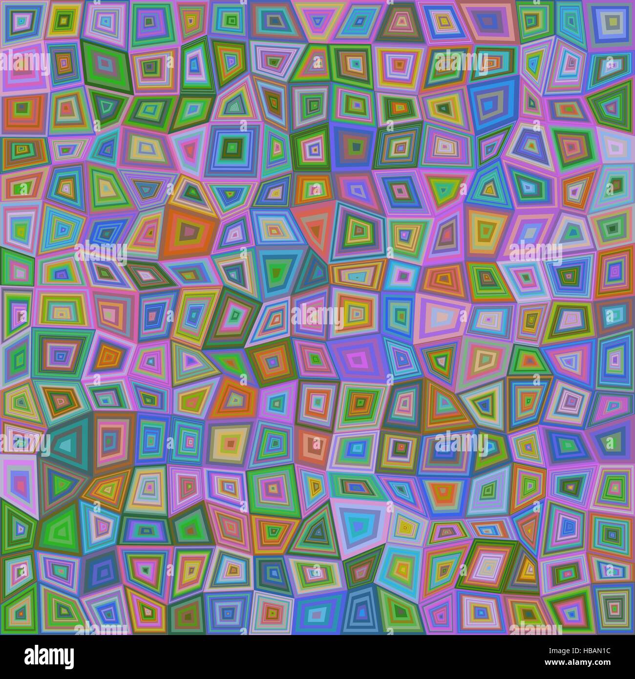 Colorful abstract concentric rectangle puzzle mosaic background Stock Vector Image & Art - Alamy