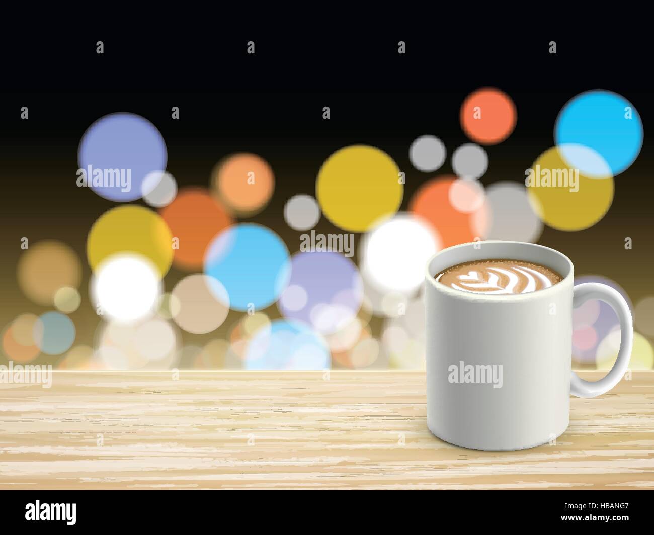 Night coffee Stock Vector Images - Alamy