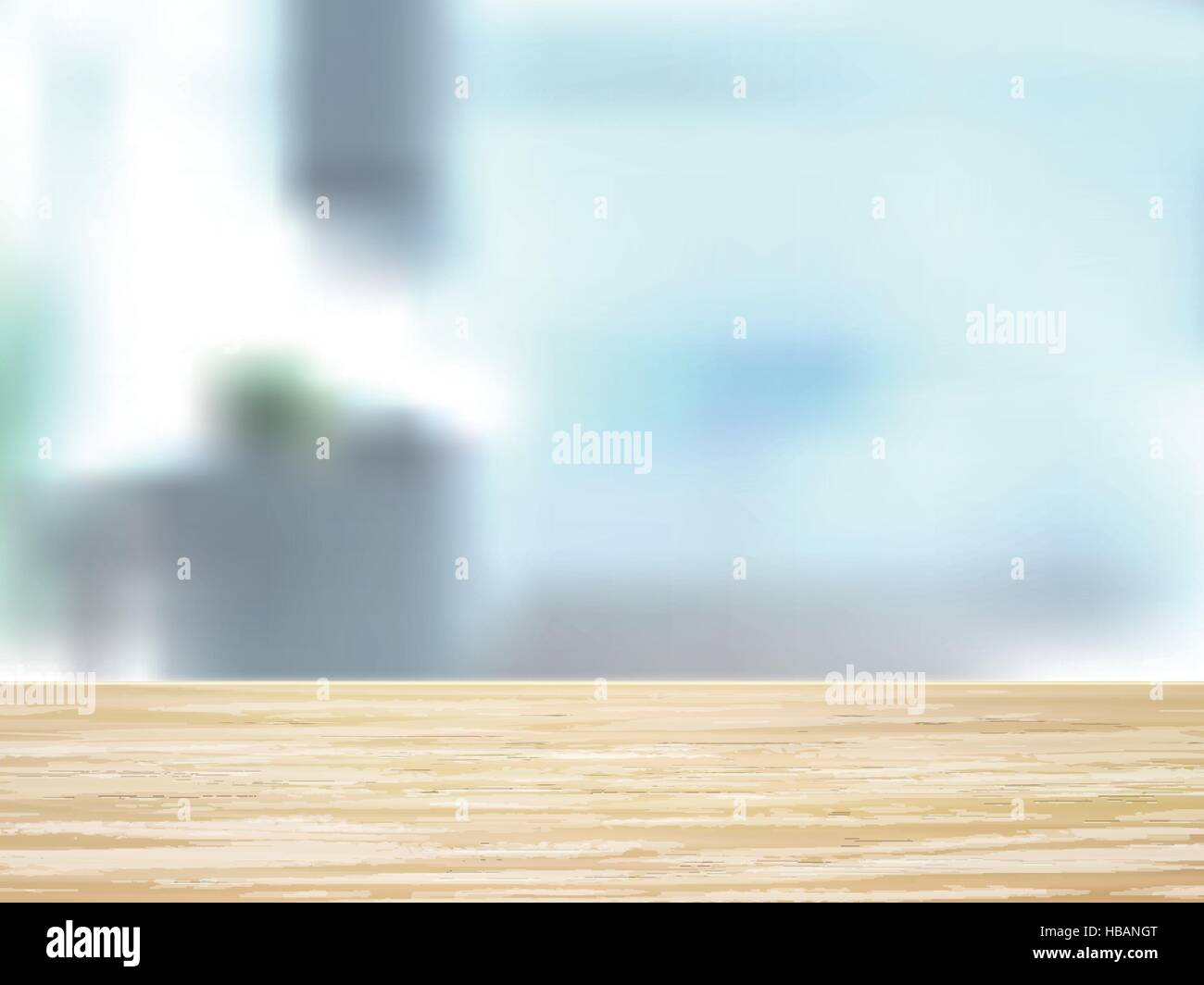 closeup look of wooden desk and interior Stock Vector Image & Art - Alamy