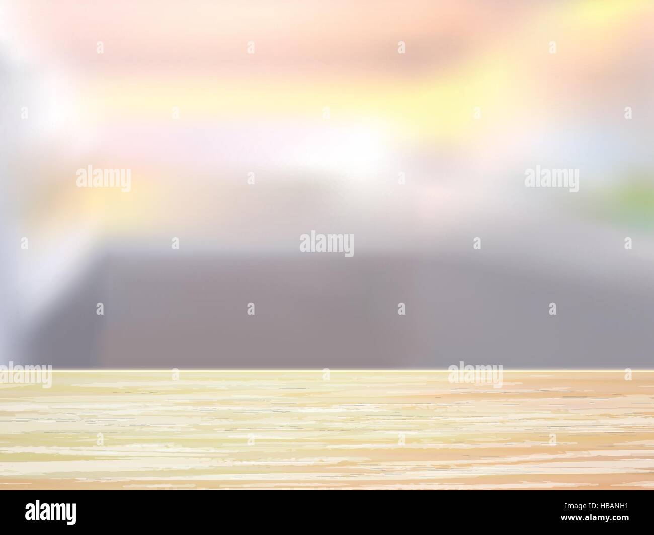 closeup look of wooden desk and interior Stock Vector Image & Art - Alamy