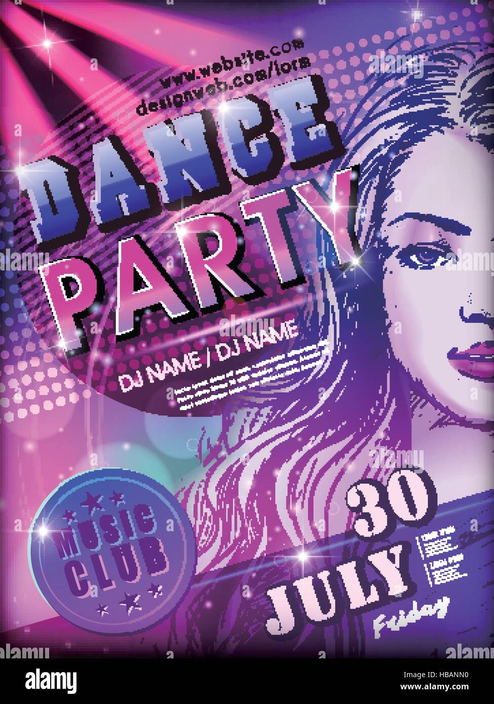 Woman web design night Stock Vector Images - Alamy