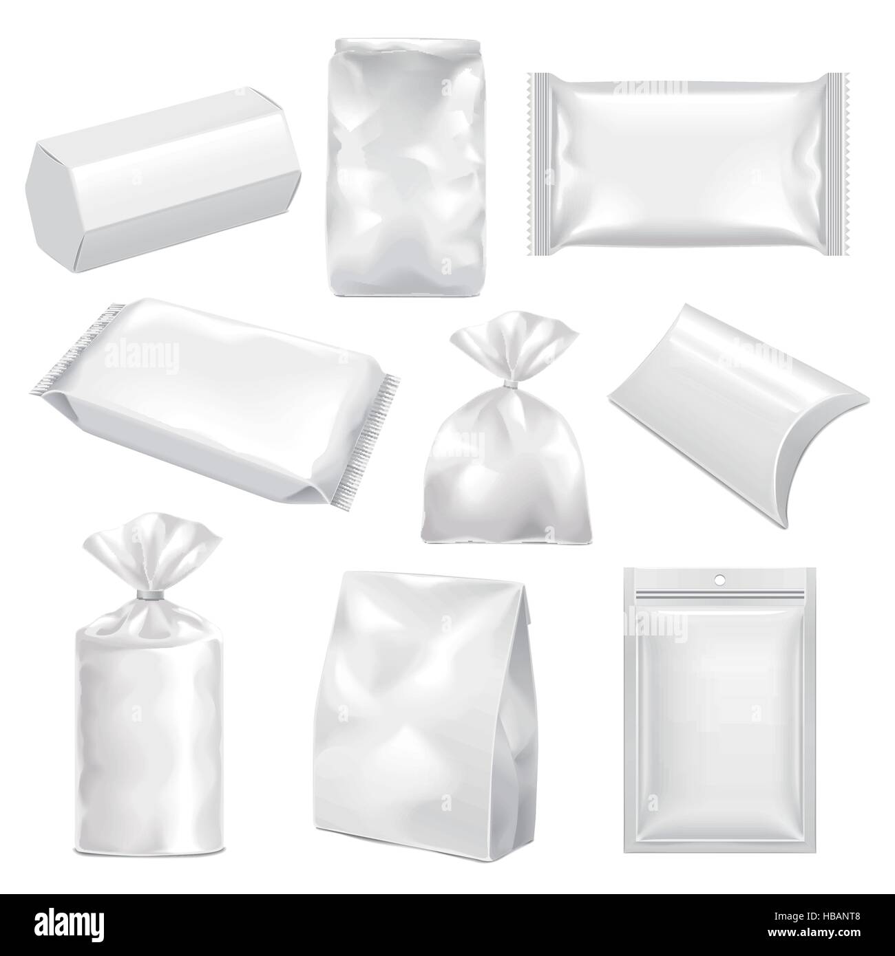 gift package collection set isolated on white background Stock Vector ...