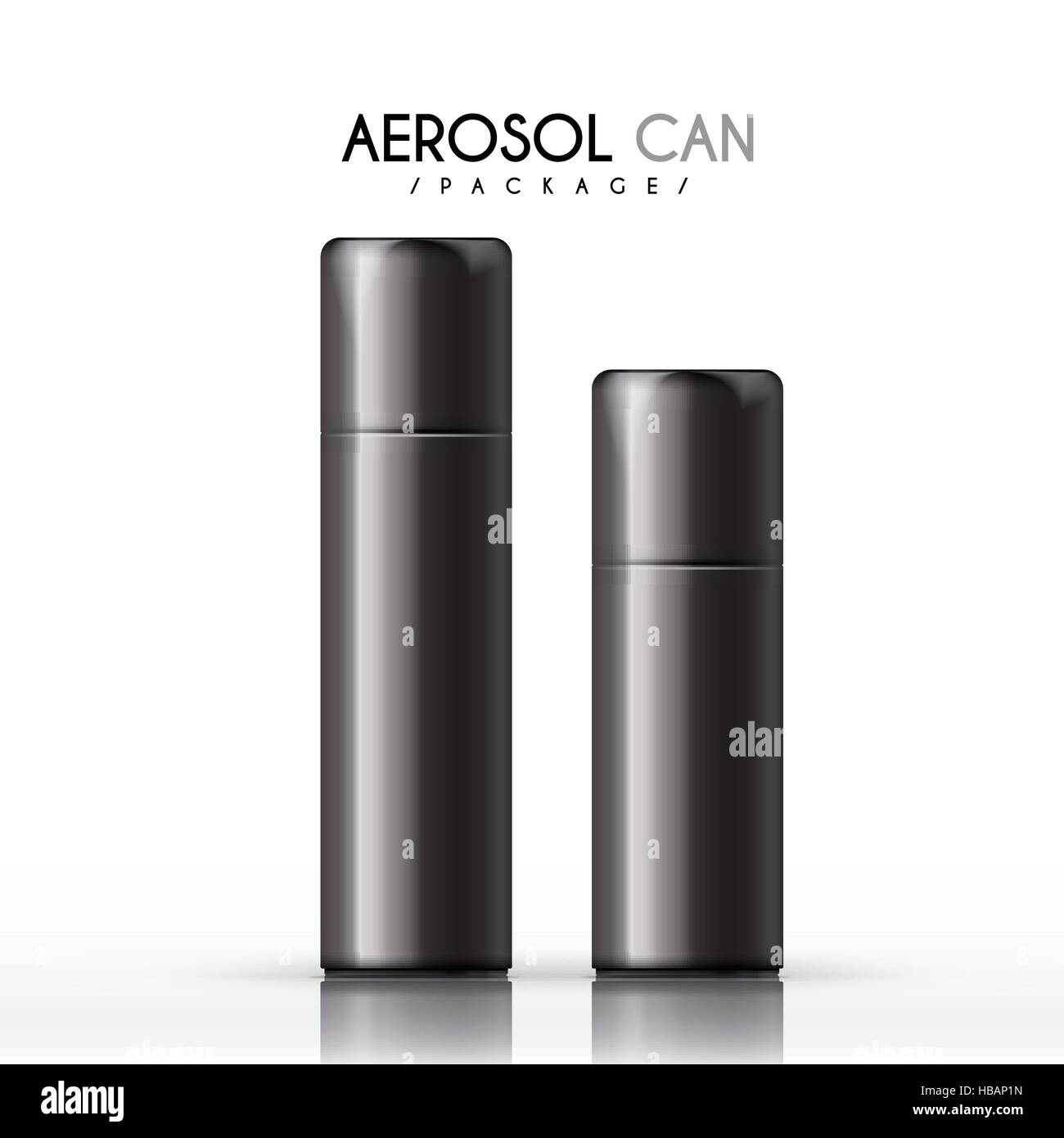 Aerosol can spray on black Stock Vector Images - Alamy