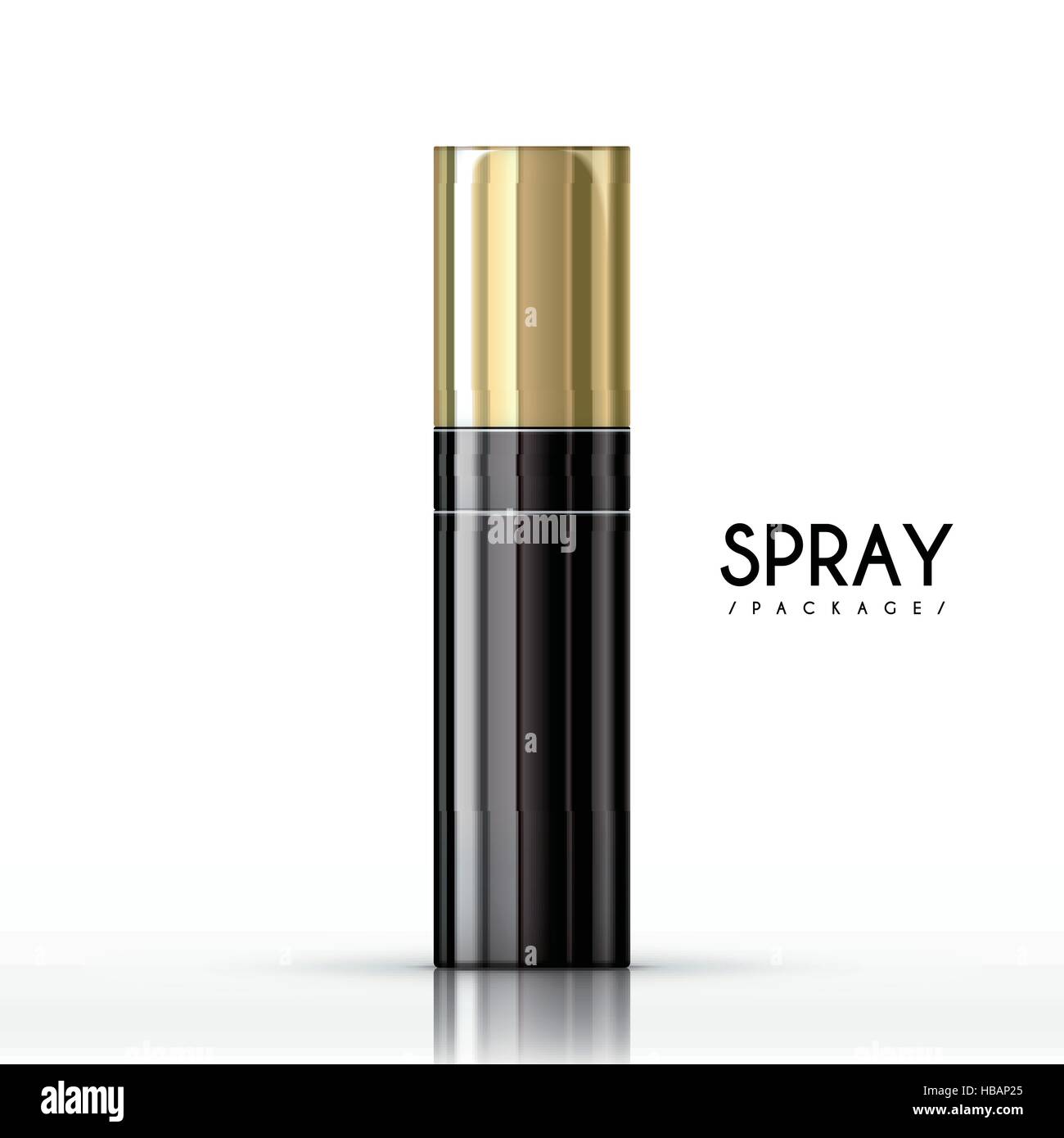 graceful spray package isolated on white background Stock Vector Image ...