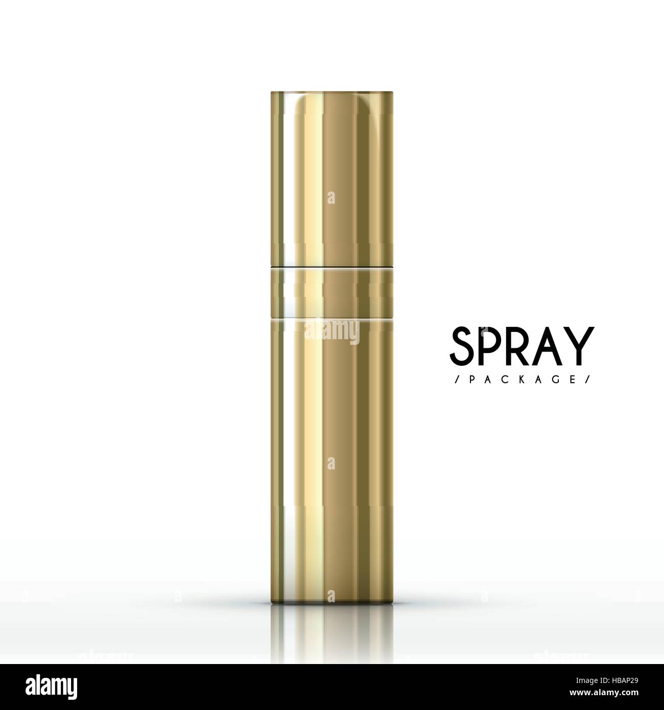 graceful spray package isolated on white background Stock Vector Image ...