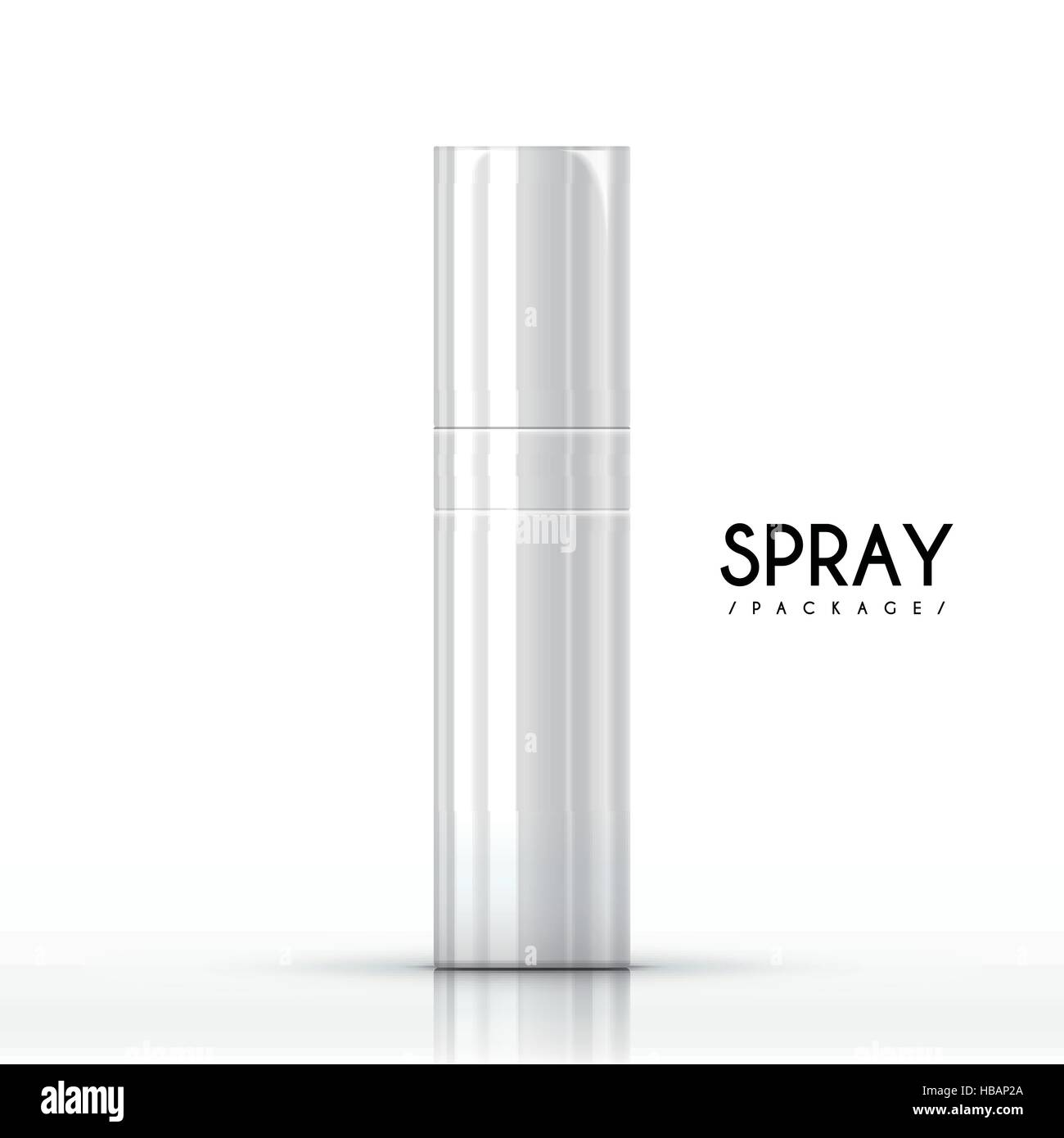 graceful spray package isolated on white background Stock Vector Image ...
