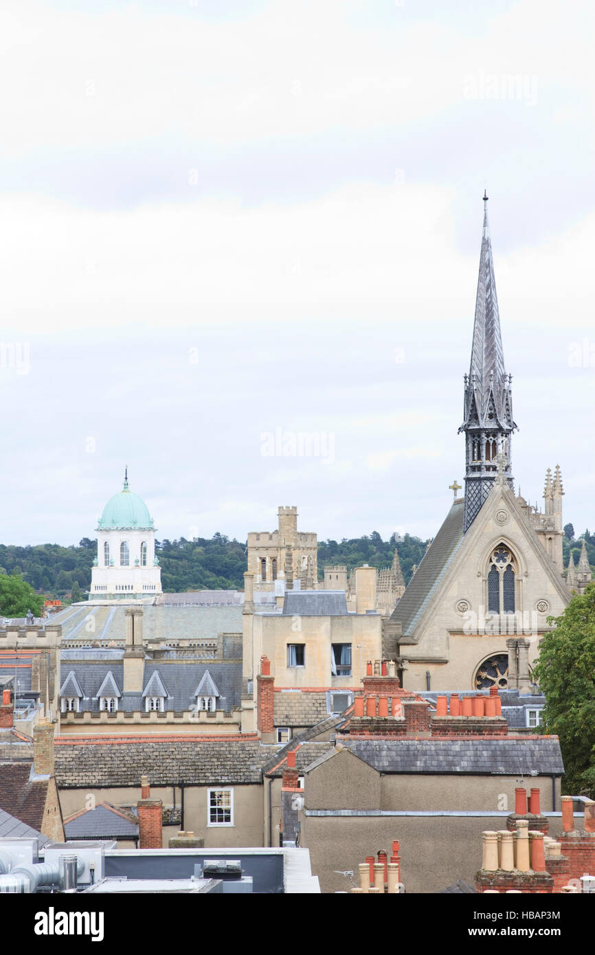 Exeter College Chapel (R) & The Sheldonian Theatre (L) as seen from St ...