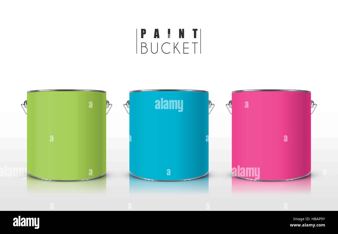 Painter buckets Stock Vector Images - Alamy