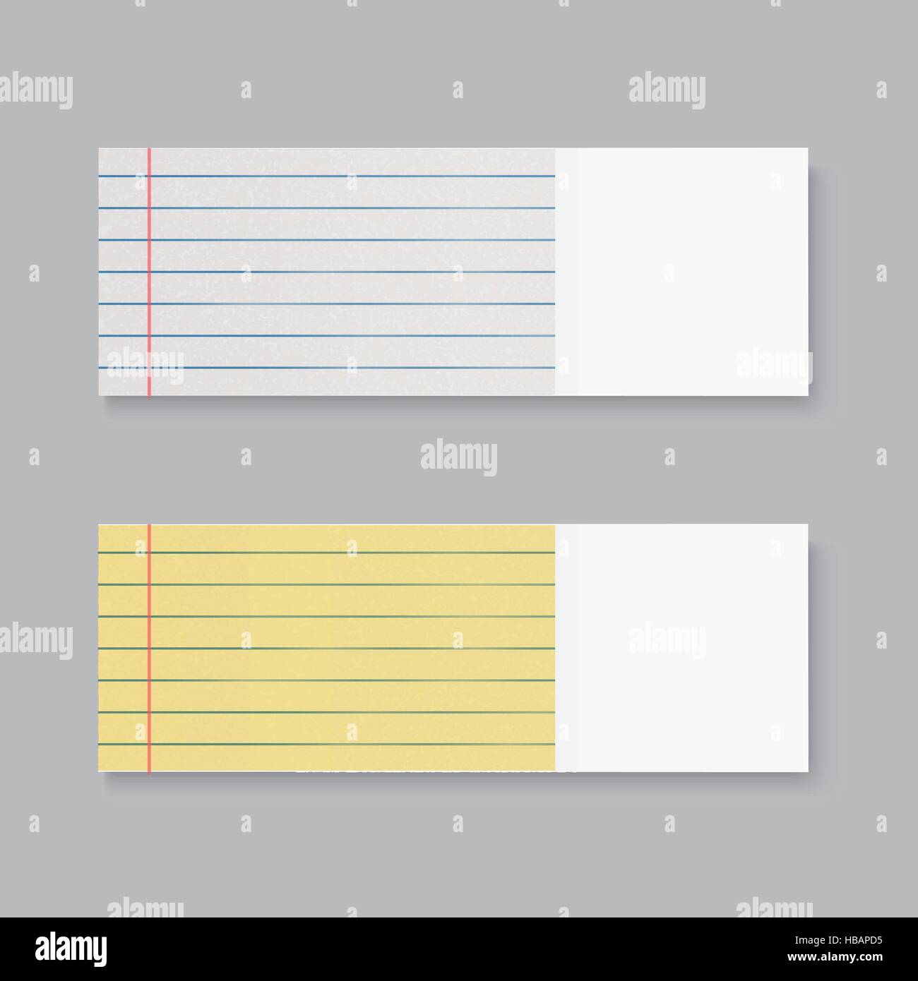 note papers set isolated on grey background Stock Vector Image & Art ...
