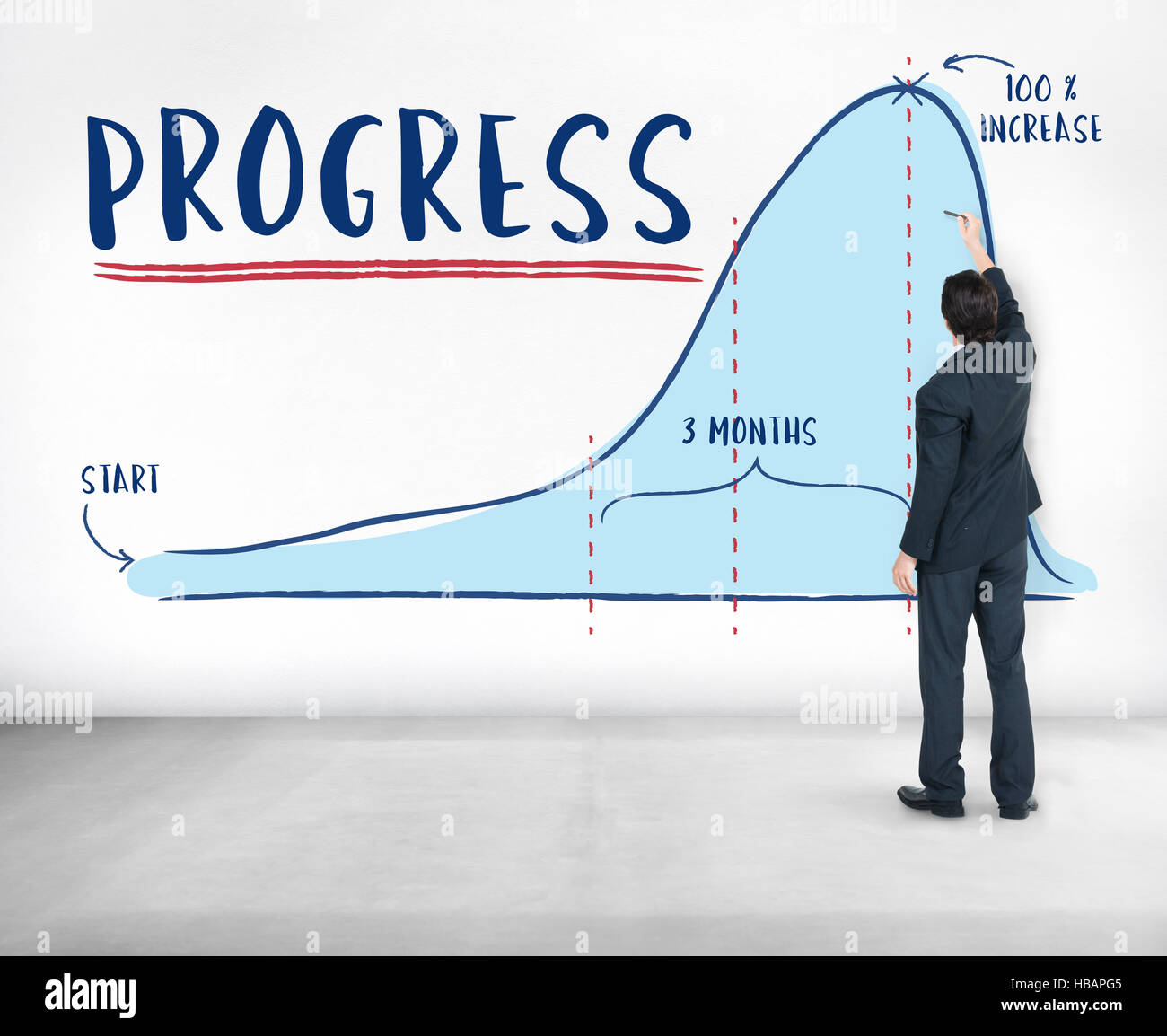 Progress Report Analytics Strategy Concept Stock Photo - Alamy
