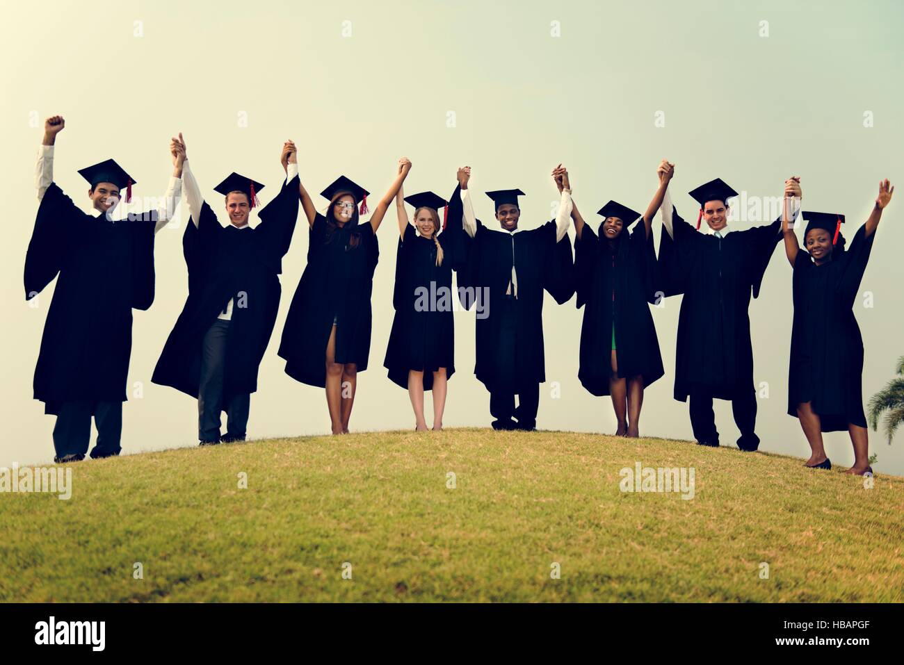 Young Students Graduation Ceremony Concept Stock Photo - Alamy