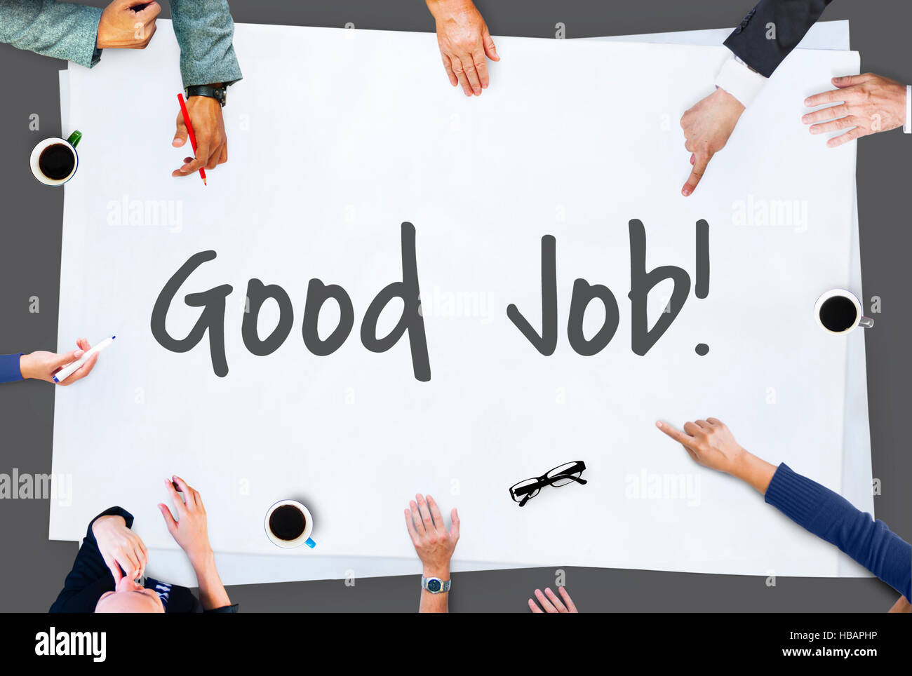 Good Job Outstanding Perfect Satisfying Success Concept Stock Photo - Alamy