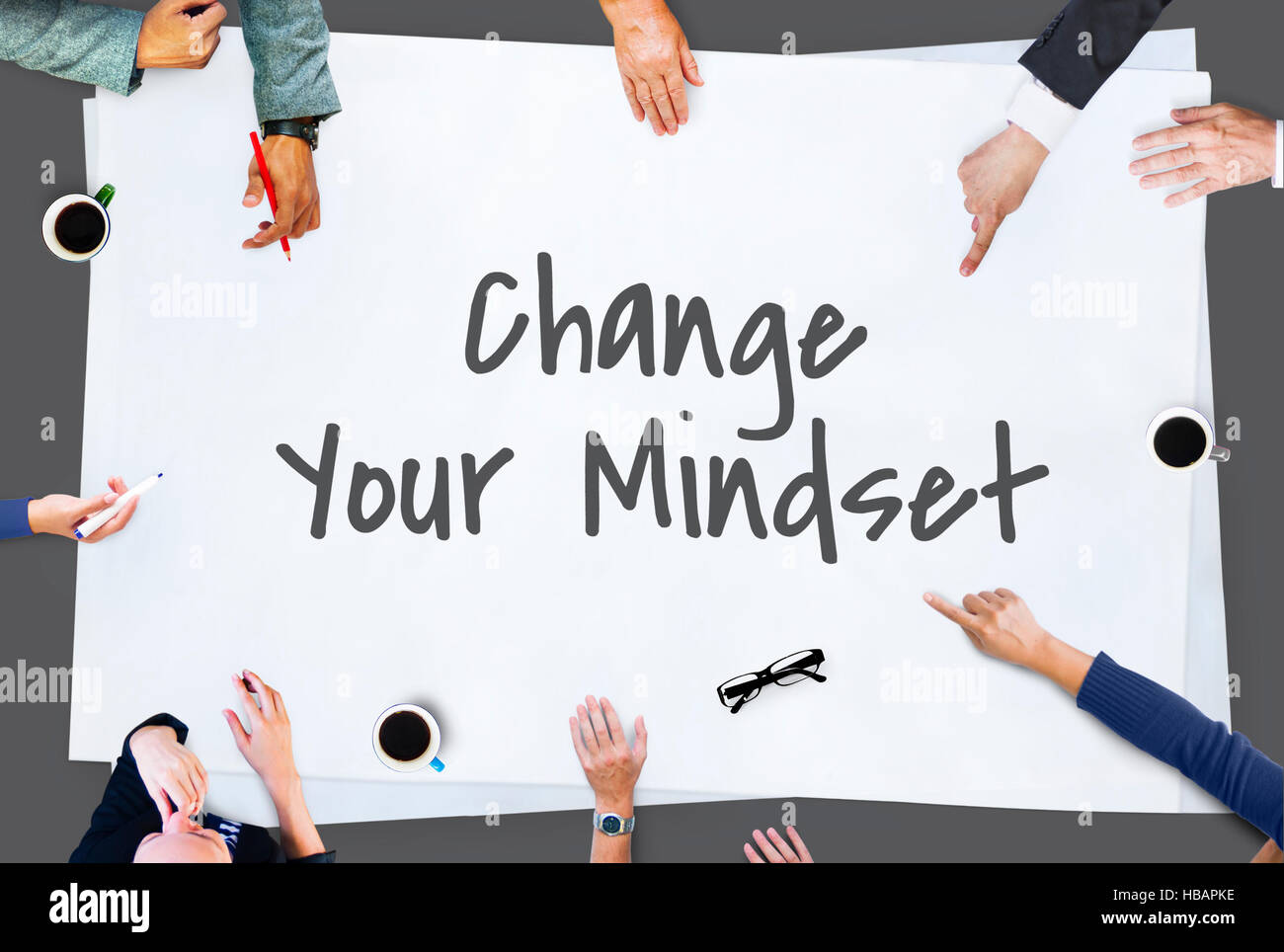 Change Your Mindset Positive Concept Stock Photo - Alamy
