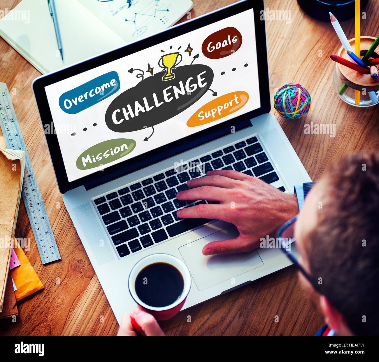 Challenge Competition Goals Improvement Mission Concept Stock Photo - Alamy