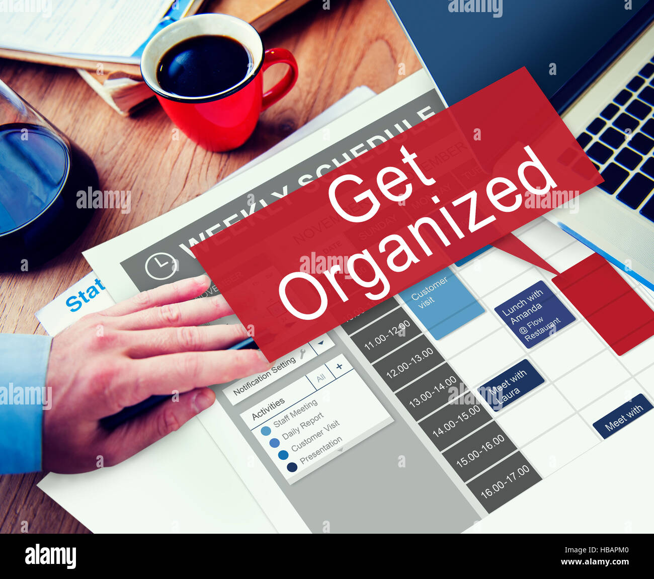Get Orgaized Management Set Up Organization Plan Concept Stock Photo ...