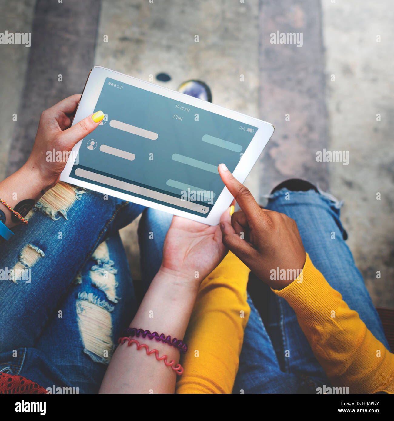 Chat Conversation Communication Connection Concept Stock Photo - Alamy