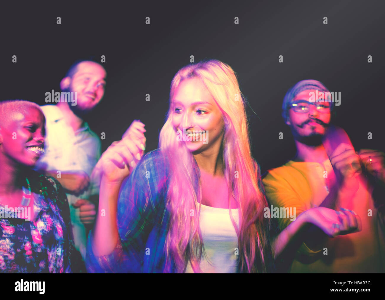 Group Of People Dancing Concept Stock Photo - Alamy