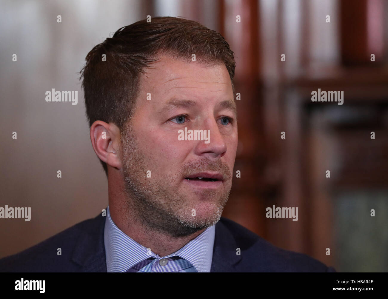 Steve Walters at the launch of the Offside Trust at the Midland Hotel ...