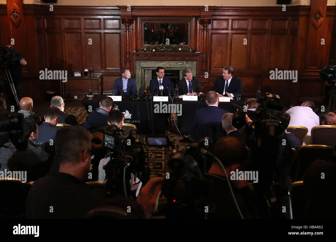(left to right) Steve Walters, Andy Woodward, Gordon Burns and Edward ...