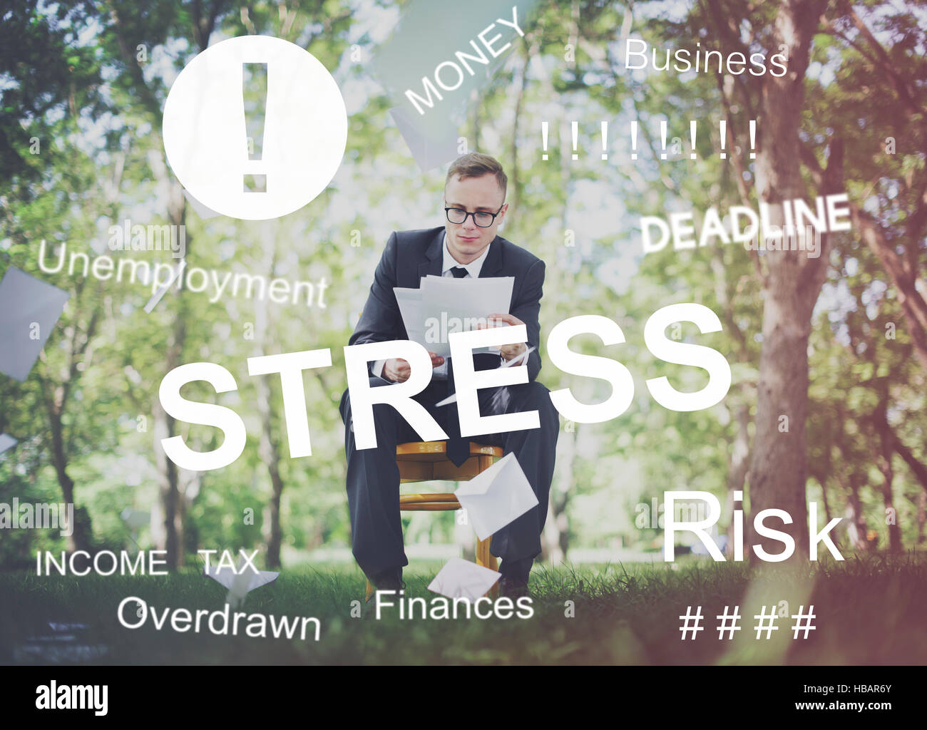 Business Problem Concern Worried Graphic Concept Stock Photo - Alamy