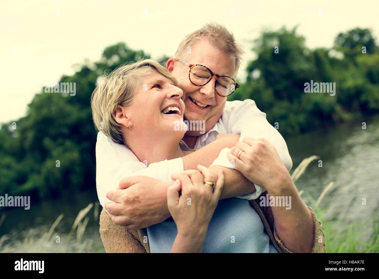 Elderly Senior Couple Romance Love Concept Stock Photo - Alamy