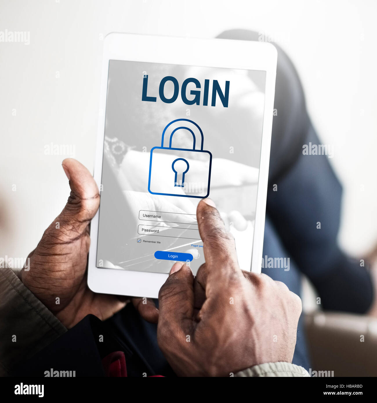 Log In User Password Register Concept Stock Photo - Alamy