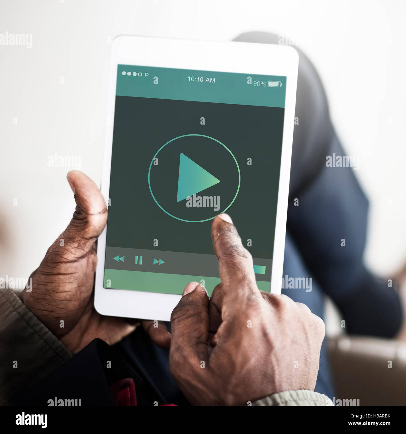 Multimedia Video Music Player Concept Stock Photo - Alamy
