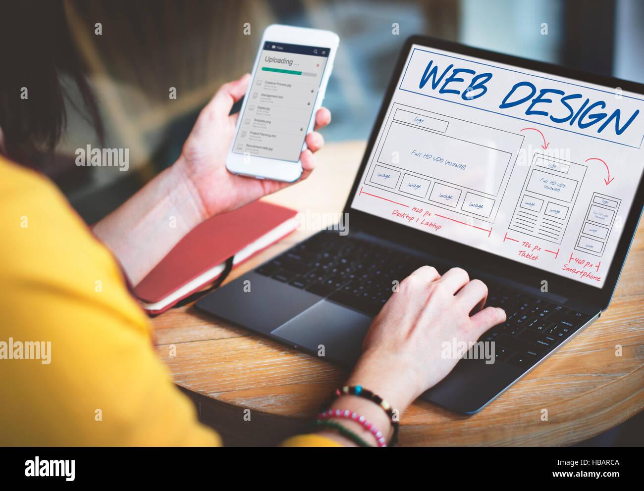 Web Design Layout Content Template Graphic Concept Stock Photo - Alamy