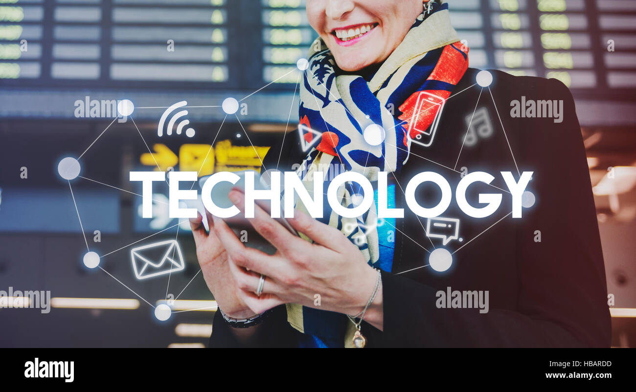 Communications technology text hi-res stock photography and images - Alamy