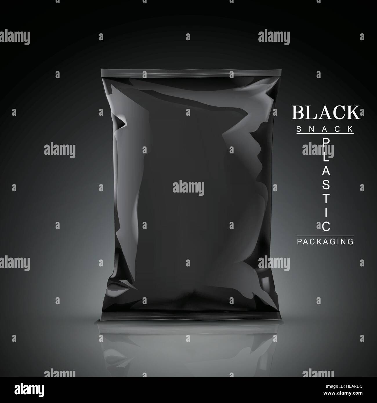 Black blank plastic foil Stock Vector Images - Alamy