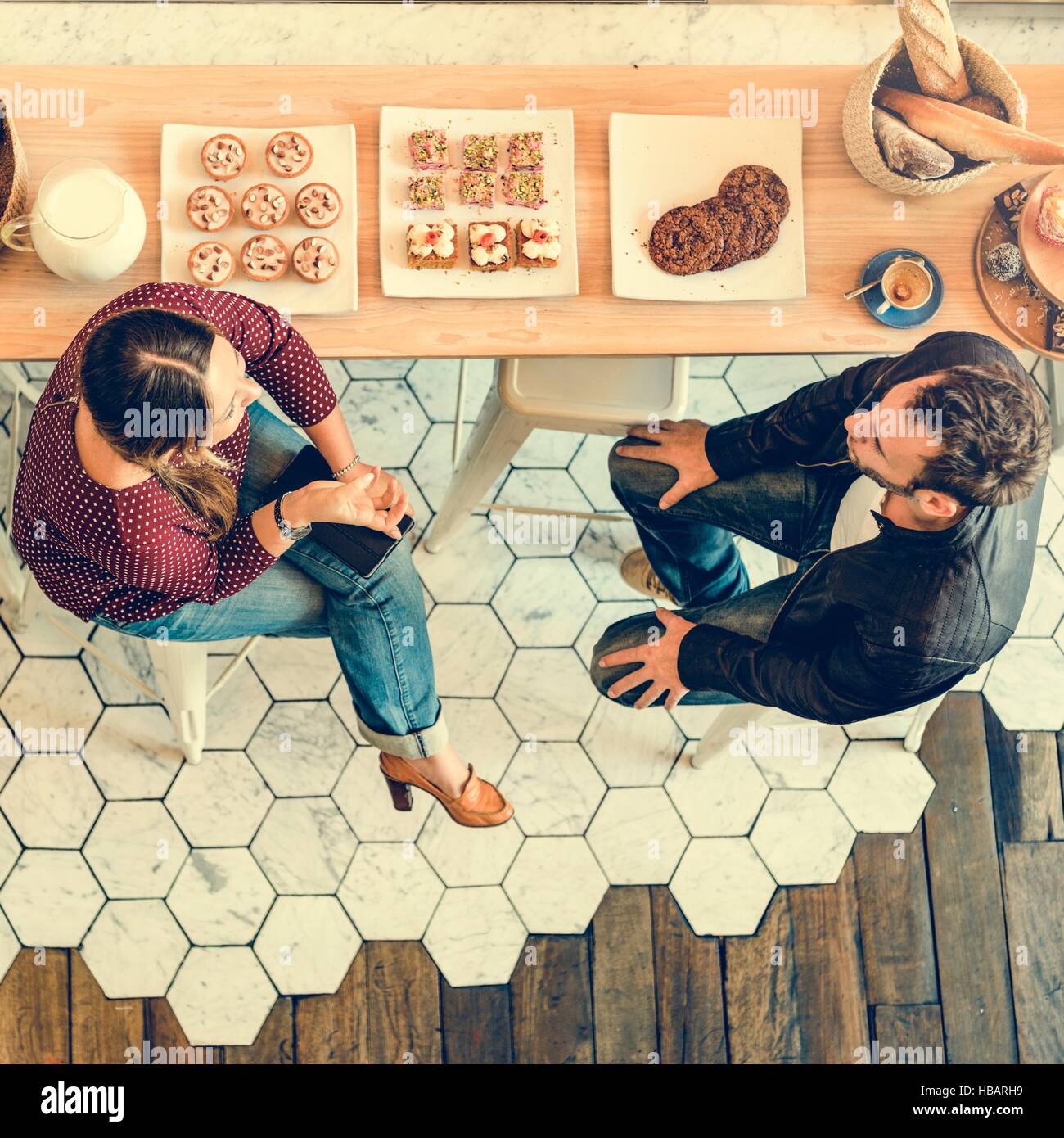 Coffee Shop Bar Counter Cafe Restaurant Relaxation Concept Stock Photo ...