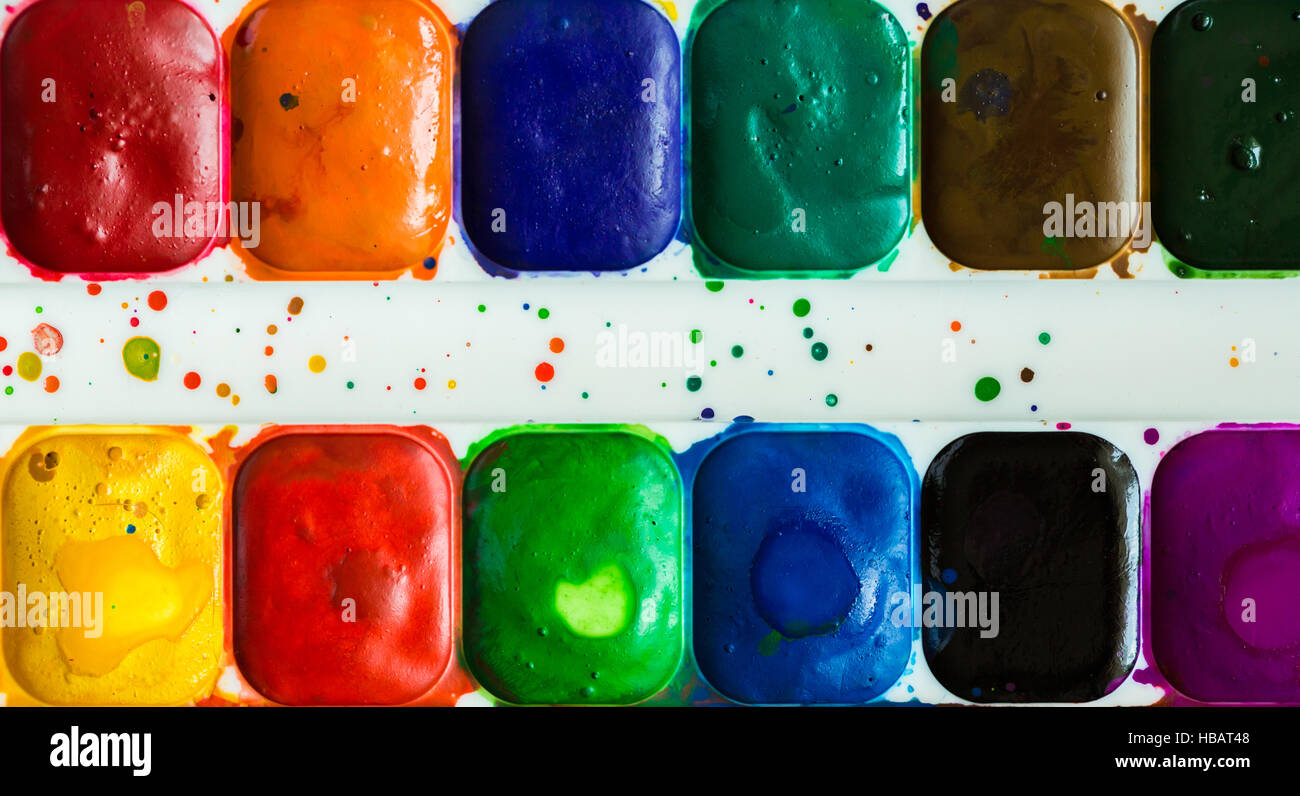 Artist brush and paint. Art of Painting Stock Photo - Alamy