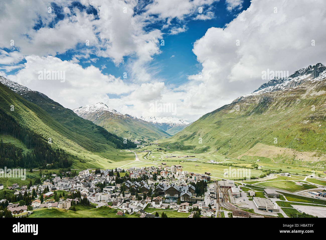 Village elevated view hi-res stock photography and images - Alamy