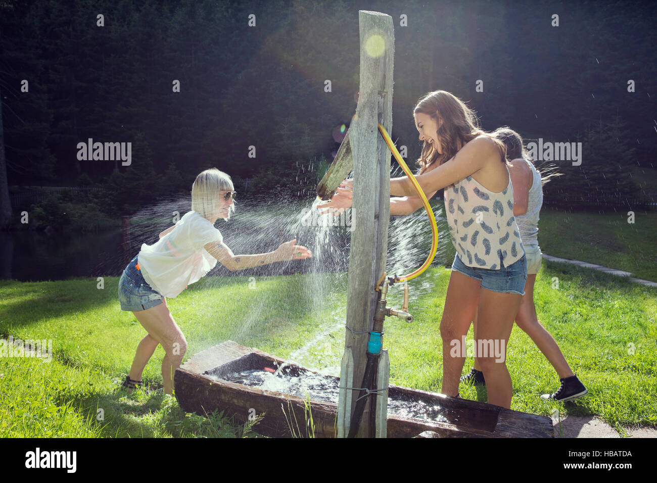 Woman water wet clothes hi-res stock photography and images - Alamy