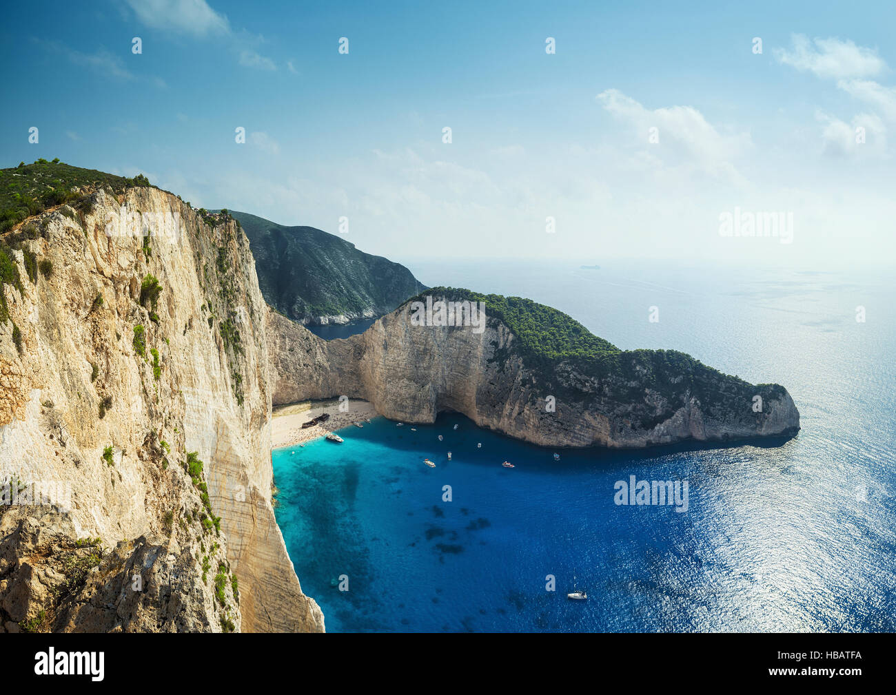 Shipwreck Bay, Zante, Greece Stock Photo - Alamy