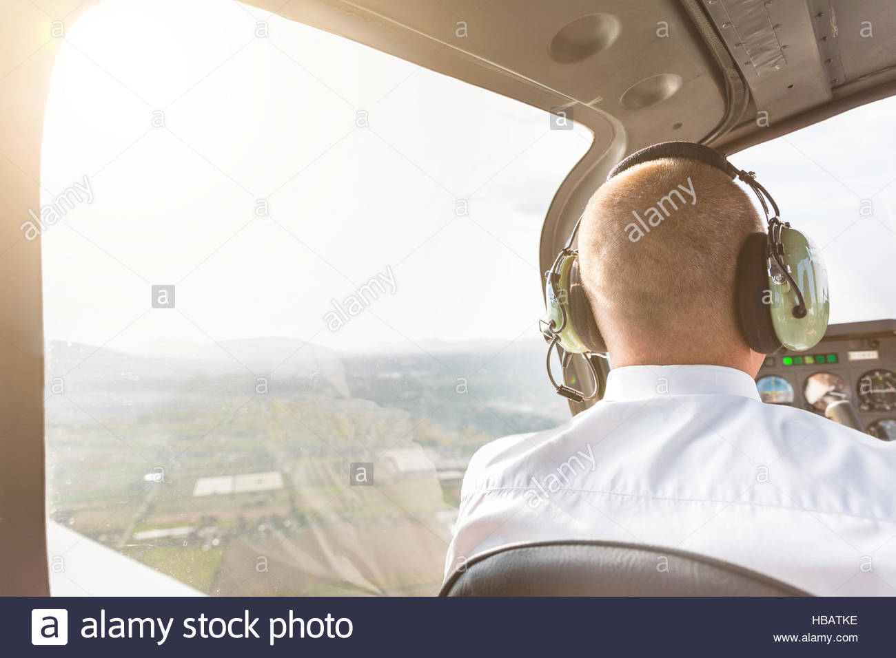 Interior On Cockpit Plane Stock Photos & Interior On Cockpit Plane ...
