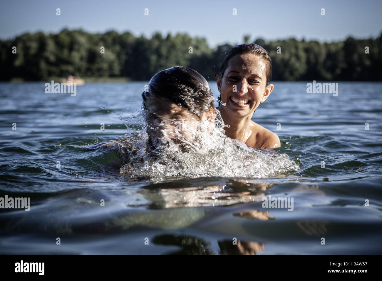 Splashing face with water hi-res stock photography and images - Alamy