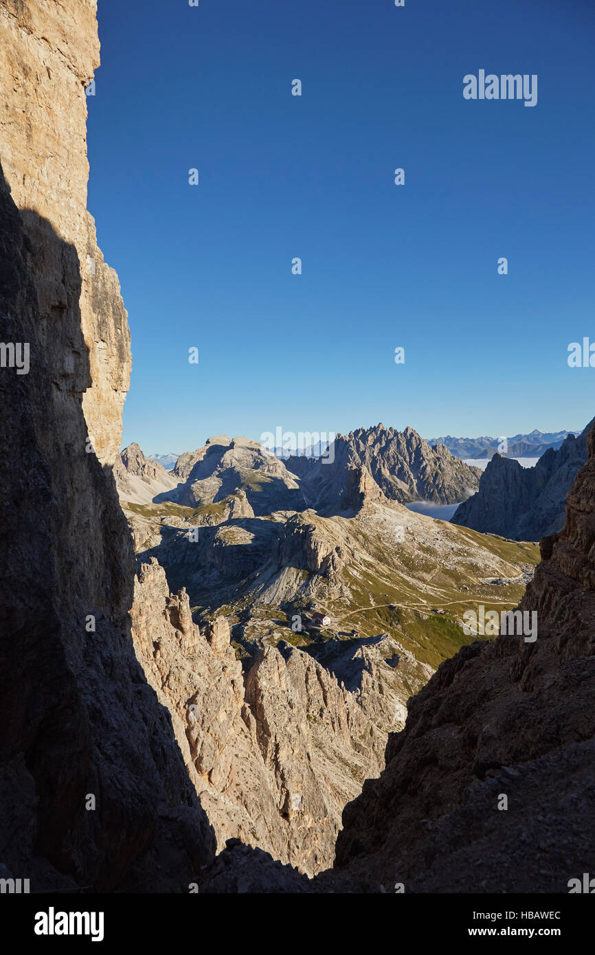 Mountain landscape in Dolomites, Sexten, South Tyrol, Italy Stock Photo ...