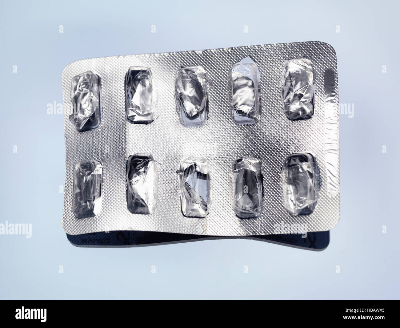 Empty foil packaging of drugs Stock Photo - Alamy