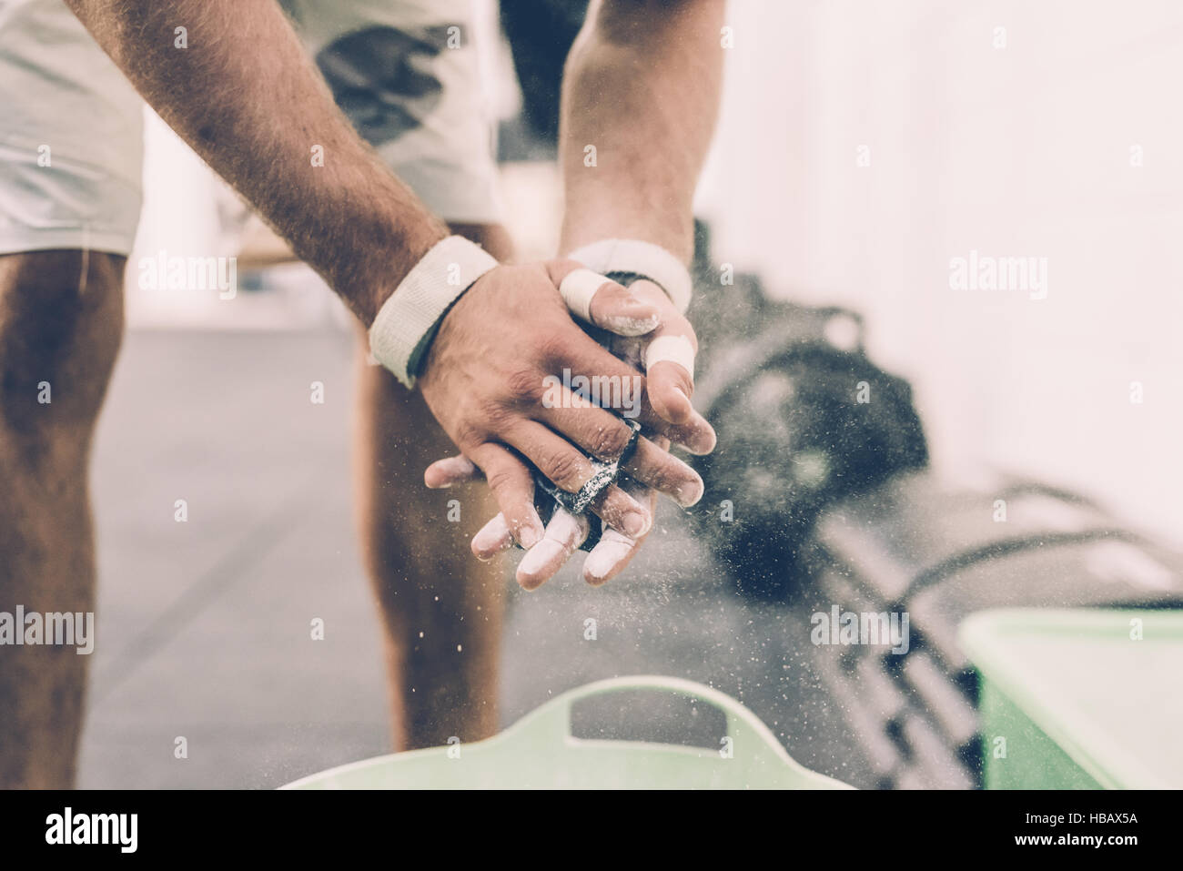 Chalk chalking hands hand hi-res stock photography and images - Alamy