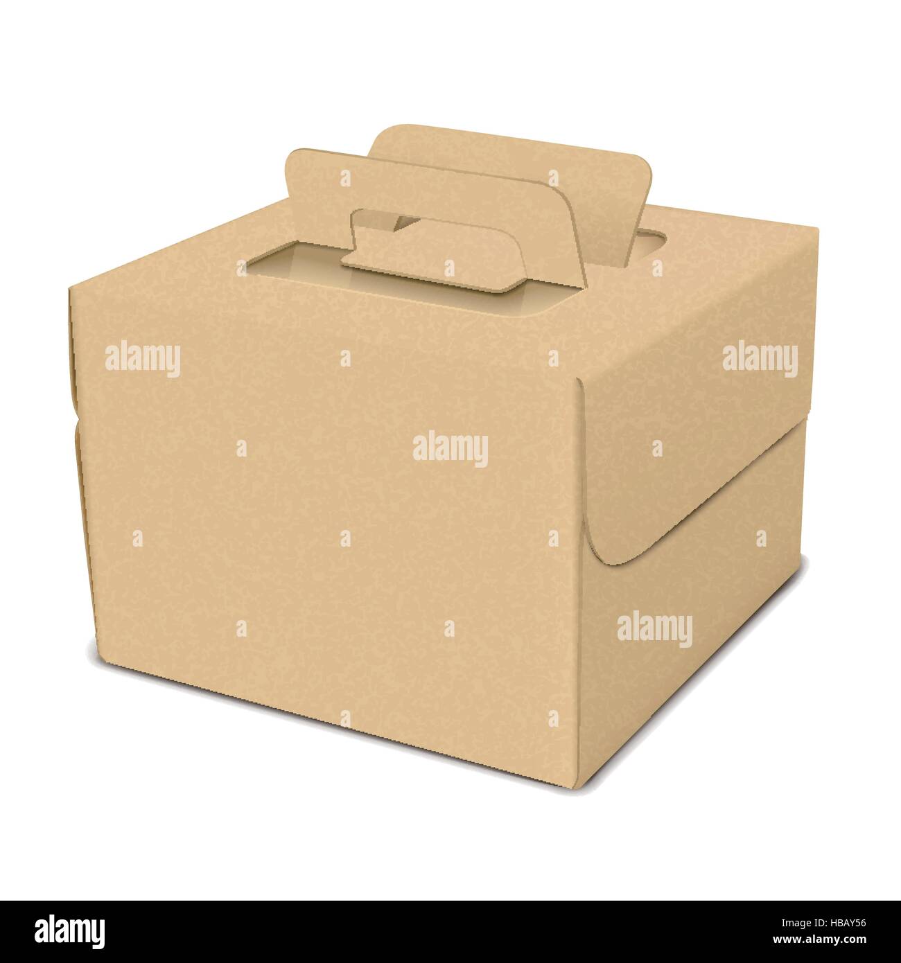 craft cake box isolated on white background Stock Vector Image & Art ...