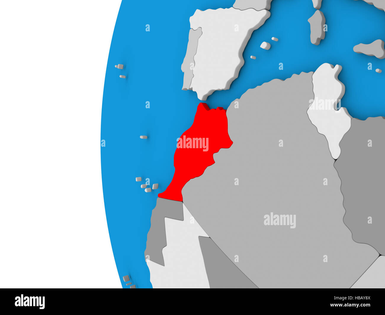 Map of morocco globe hi-res stock photography and images - Alamy