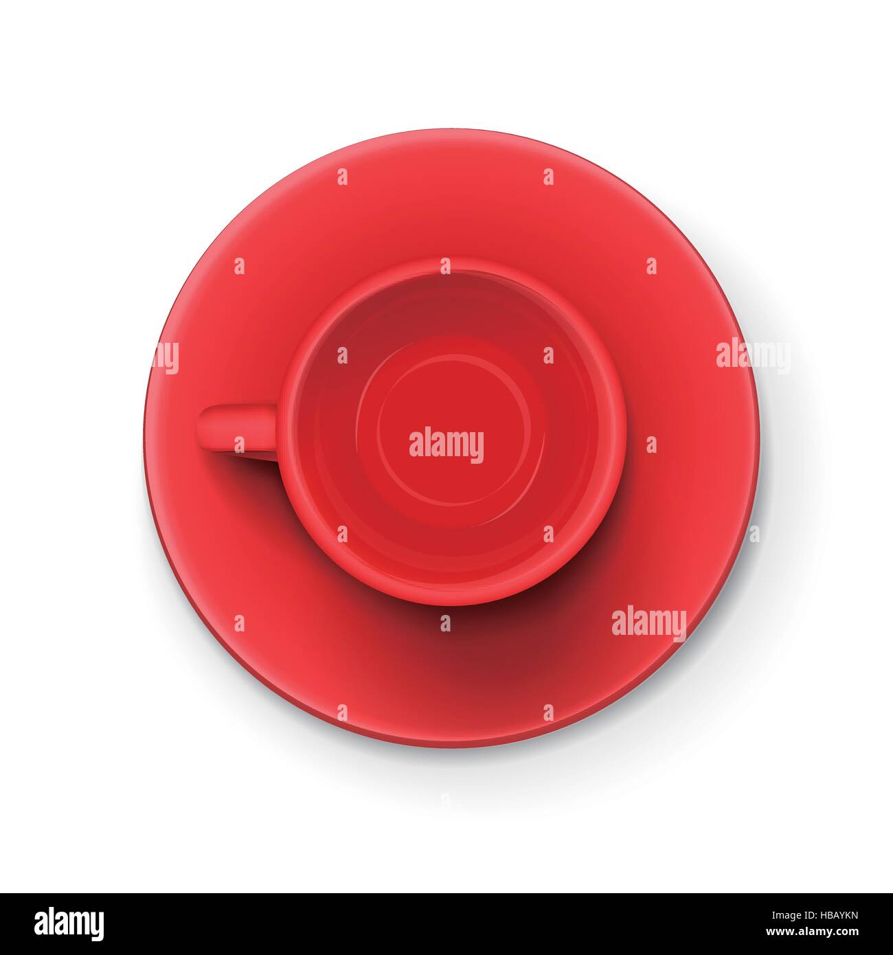 Red cup on table Stock Vector Images - Alamy